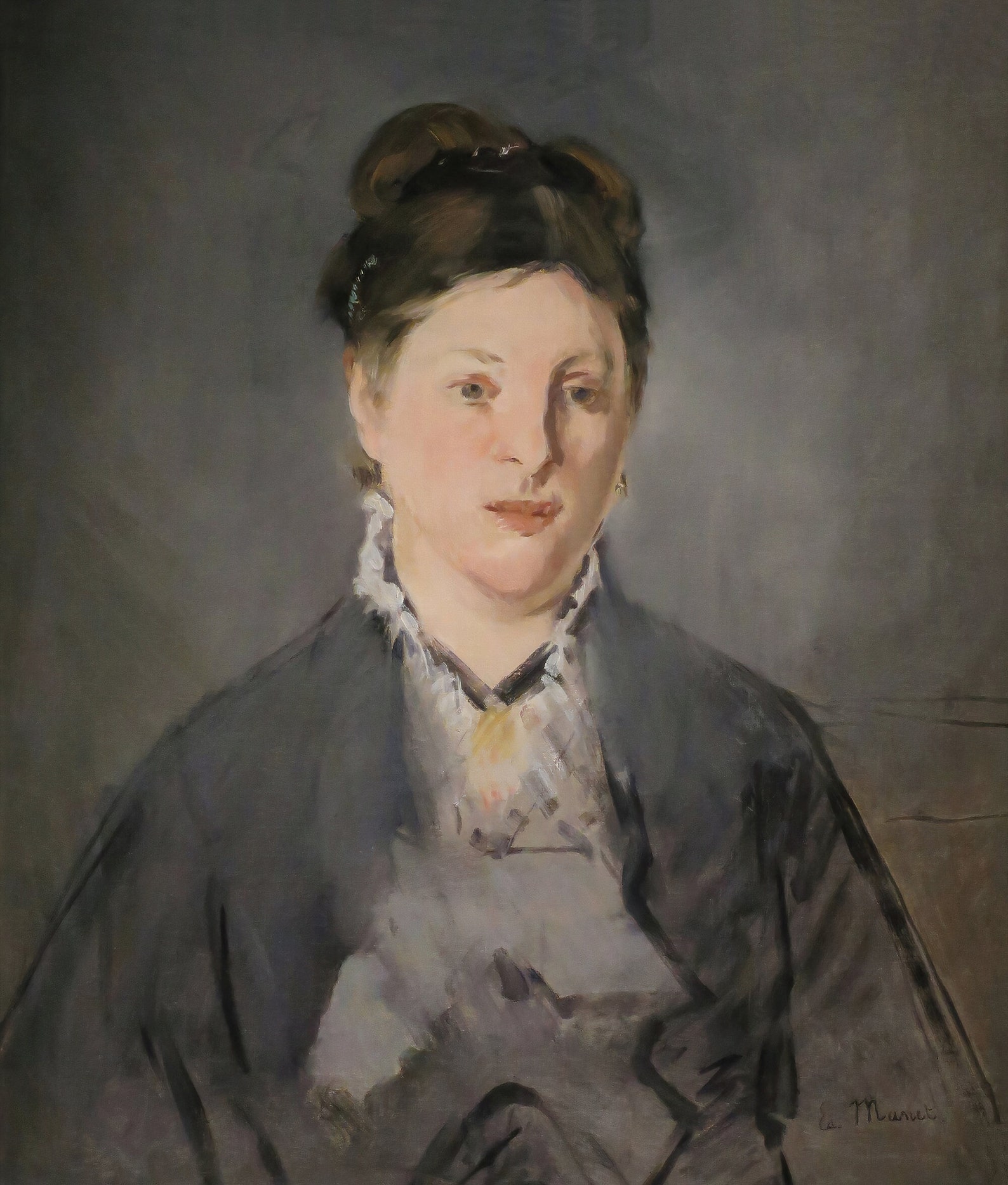 Edouard Manet - Portrait of Suzanne Manet (1870) - 17" X 22" Fine Art ...