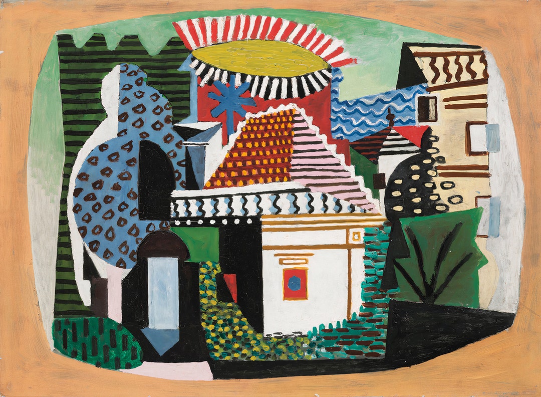 Pablo Picasso - Landscape of Juan-les-pins (1920) - 17" X 22" Fine Art ...