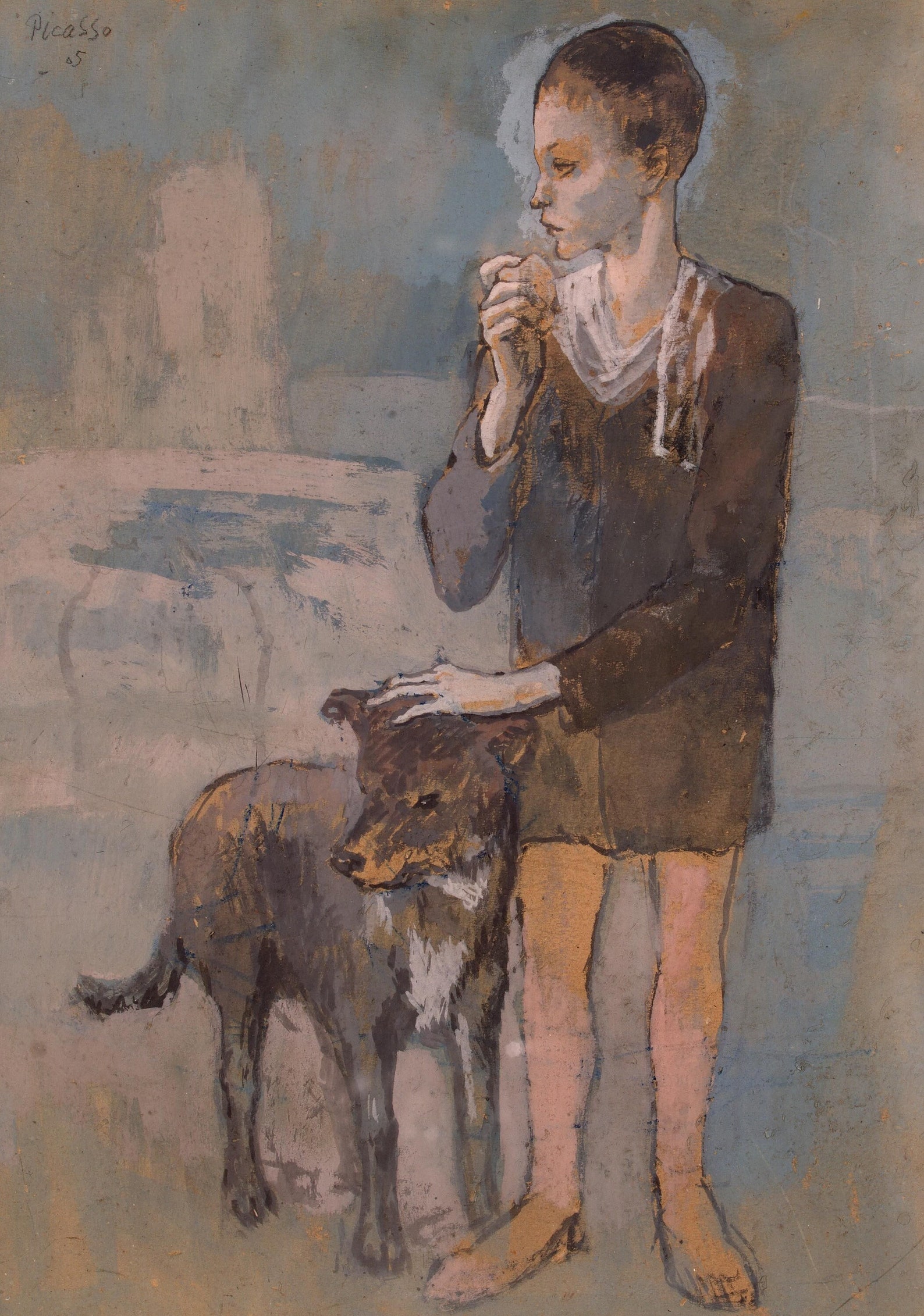 Pablo Picasso - Boy With a Dog (1905) - 17" X 22" Fine Art Print - Etsy