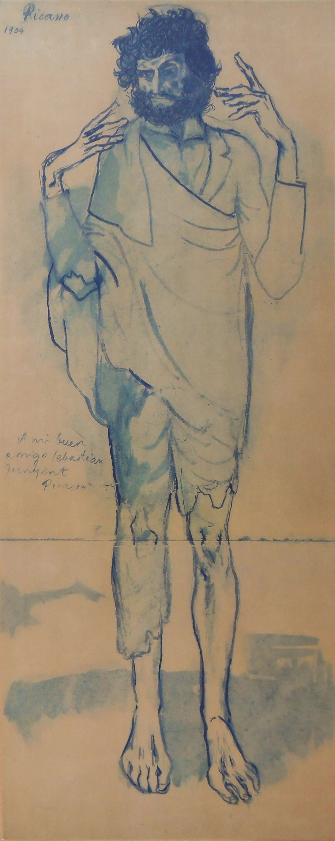 Pablo Picasso - the Fool (1904) Madman - 17" X 22" Fine Art Print - Etsy