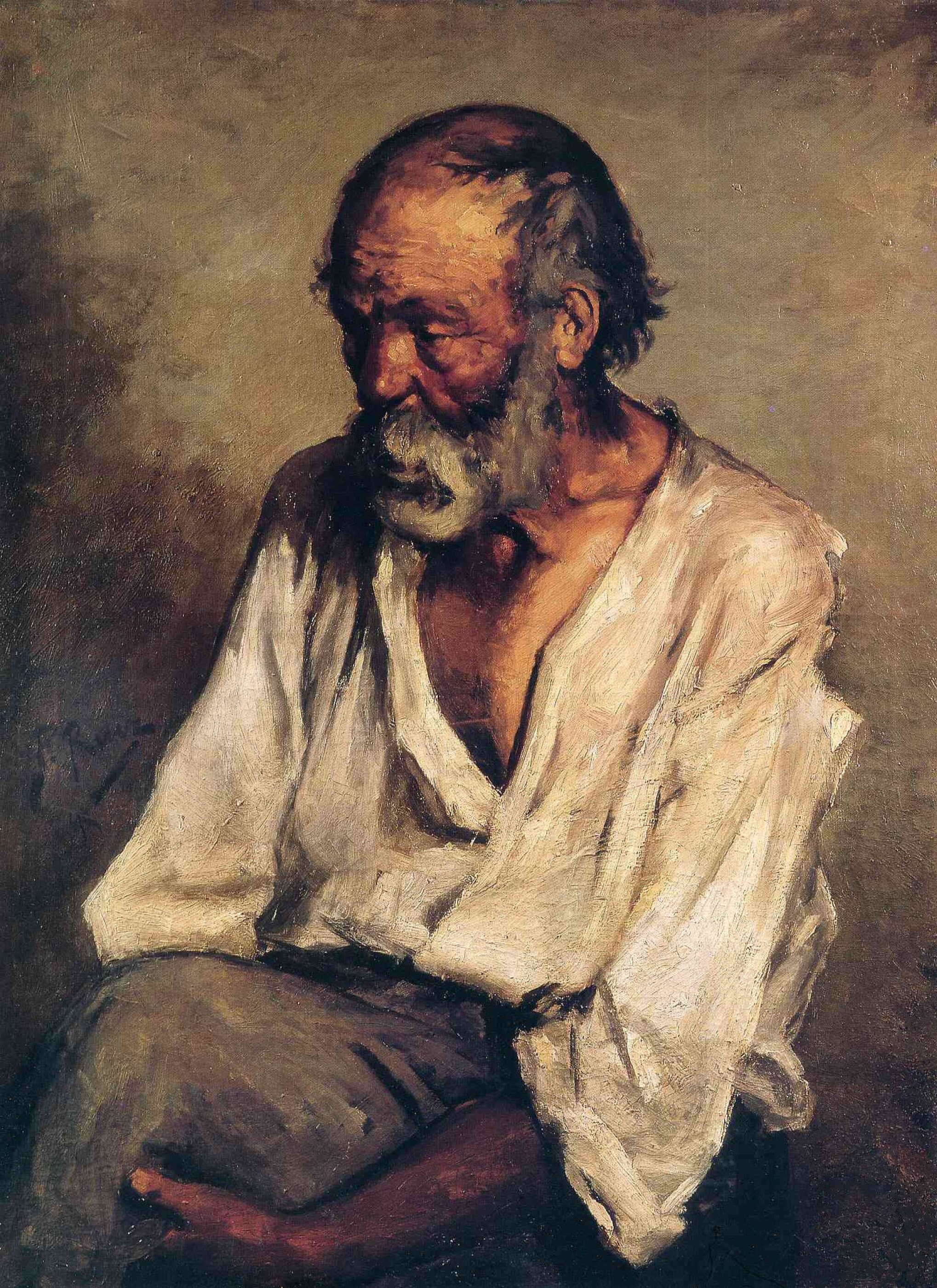 The Old Fisherman (1895) by Pablo Picasso - 17" X 22" Fine Art Print - Etsy