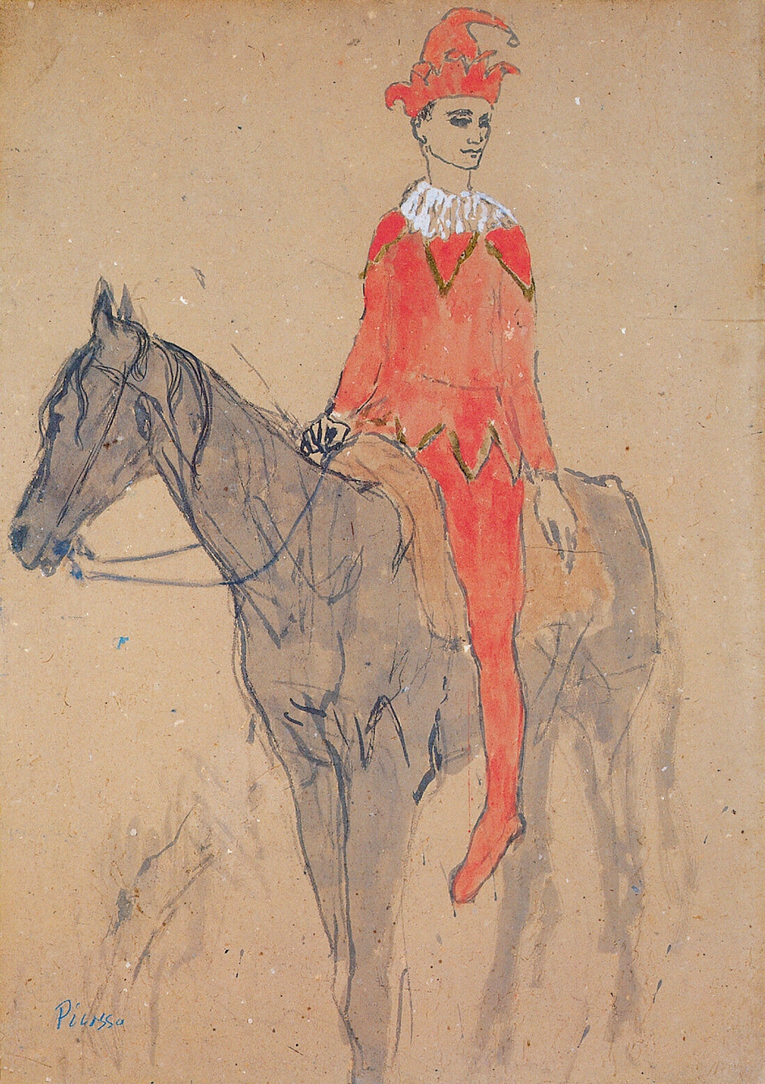 Pablo Picasso - Harlequin on Horseback (1905) - 17" X 22" Fine Art ...