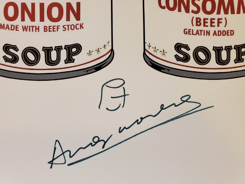Andy Warhol - Campbell's Soup Cans (1984) NOT FRAMED - 20" X 12" Fine ...