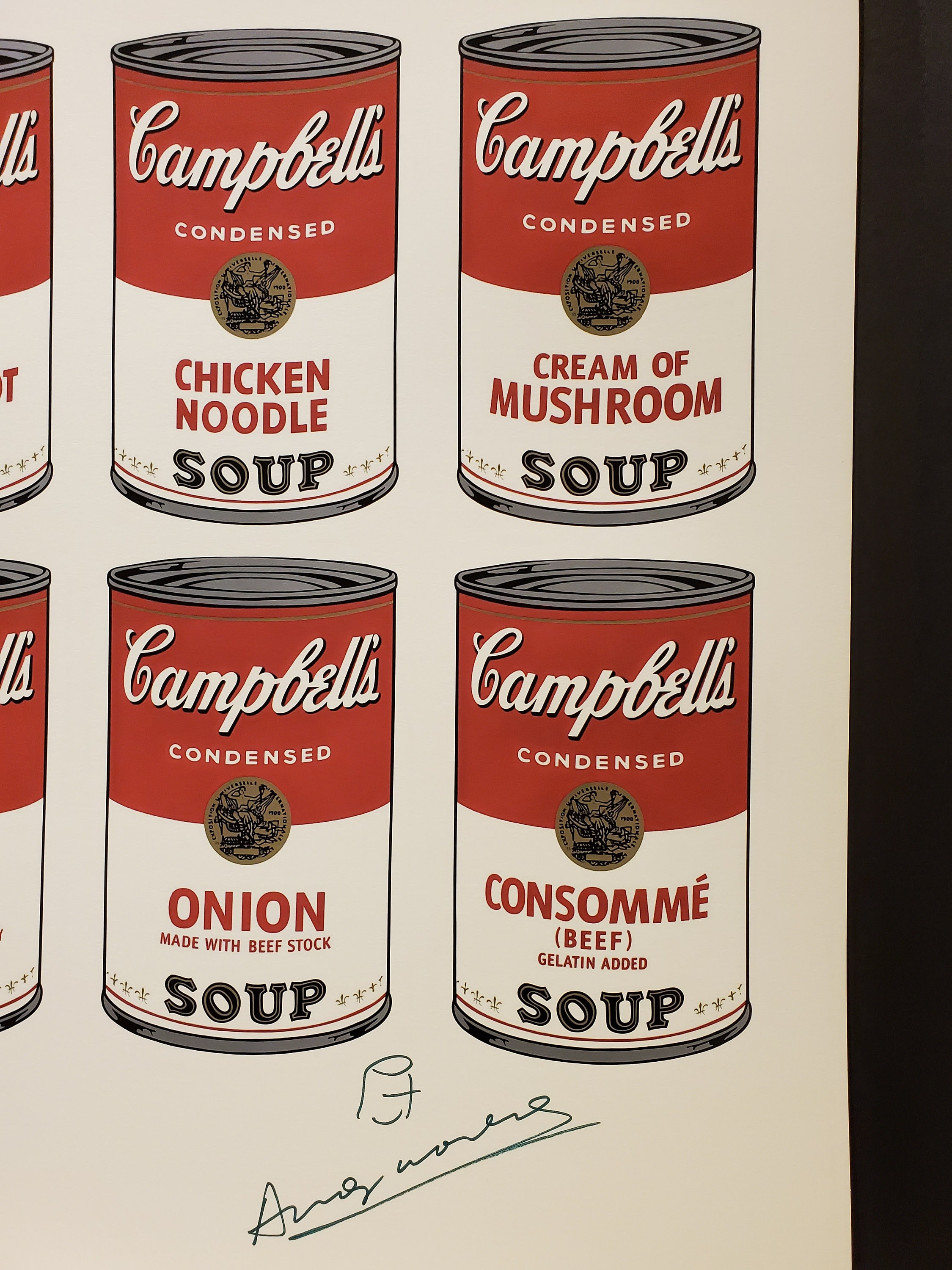 Andy Warhol - Campbell's Soup Cans (1984) NOT FRAMED - 20" X 12" Fine ...
