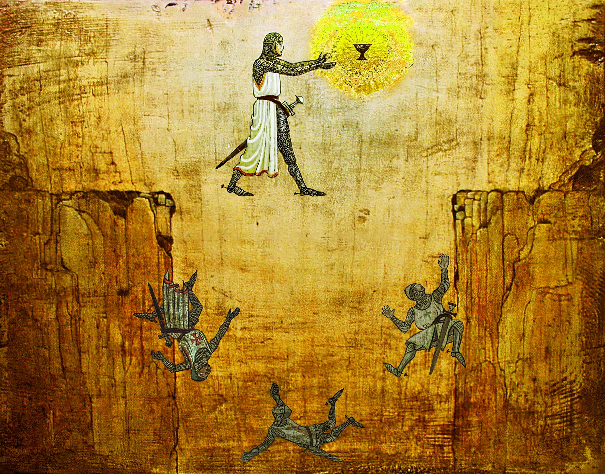 Indiana Jones and the Last Crusade Leap of Faith Painting Movie Prop ...