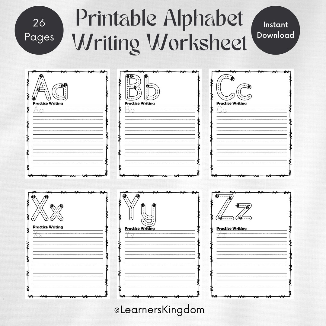 Abcs Made Easy Get Your Kids Excited to Learn With Our Printable ...