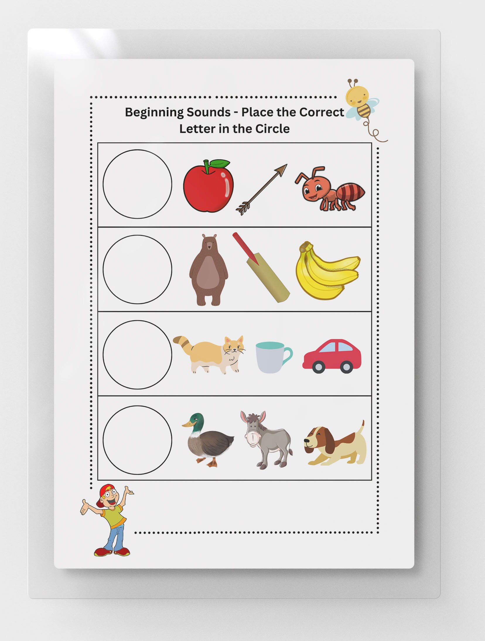 Beginning Sounds Printable Activities Phonics Worksheets Are Perfect ...