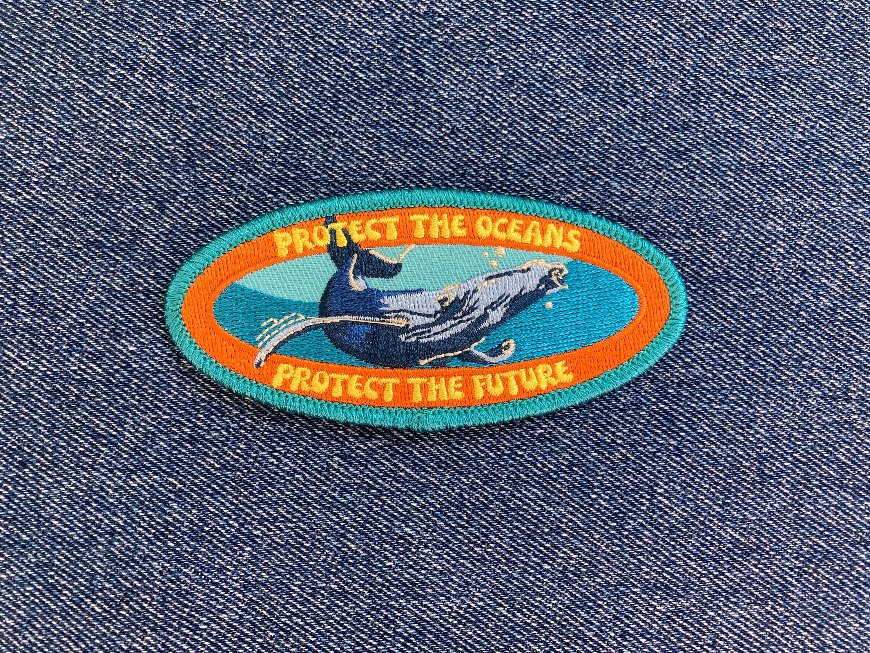 Whale Patch - Protect Our Oceans Marine Conservation Patch. - Etsy