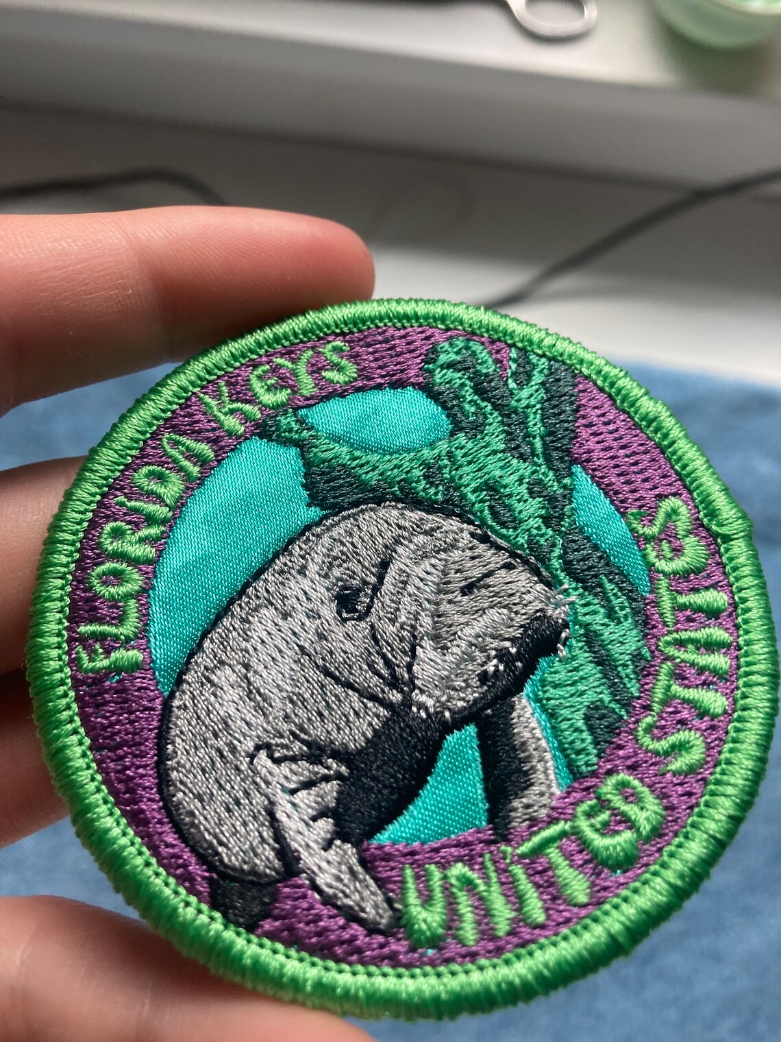 Florida Keys Scuba Diving Patch Colorful Manatee Design - Etsy