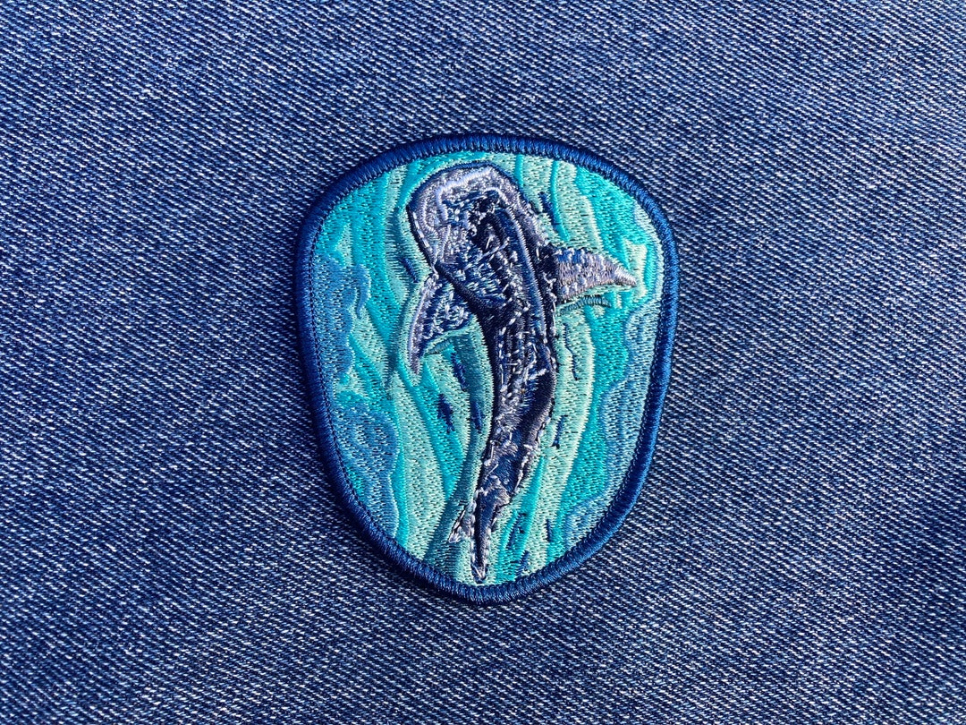Whale Shark Patch Embroidered Art Patch for Marine Biologists and Scuba ...