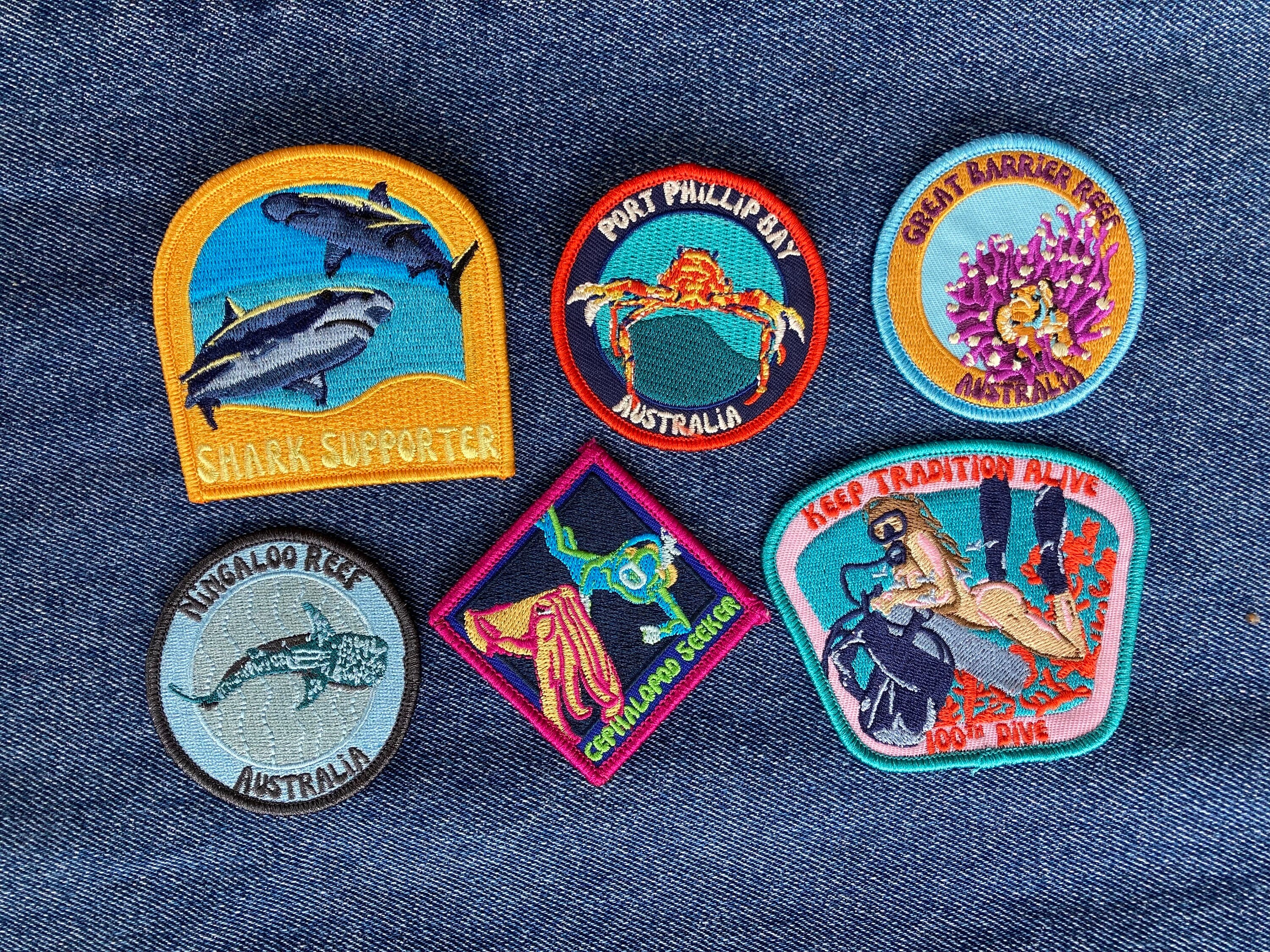 Shark Supporter Patch - Embroidered Travel Collectible for Shark ...