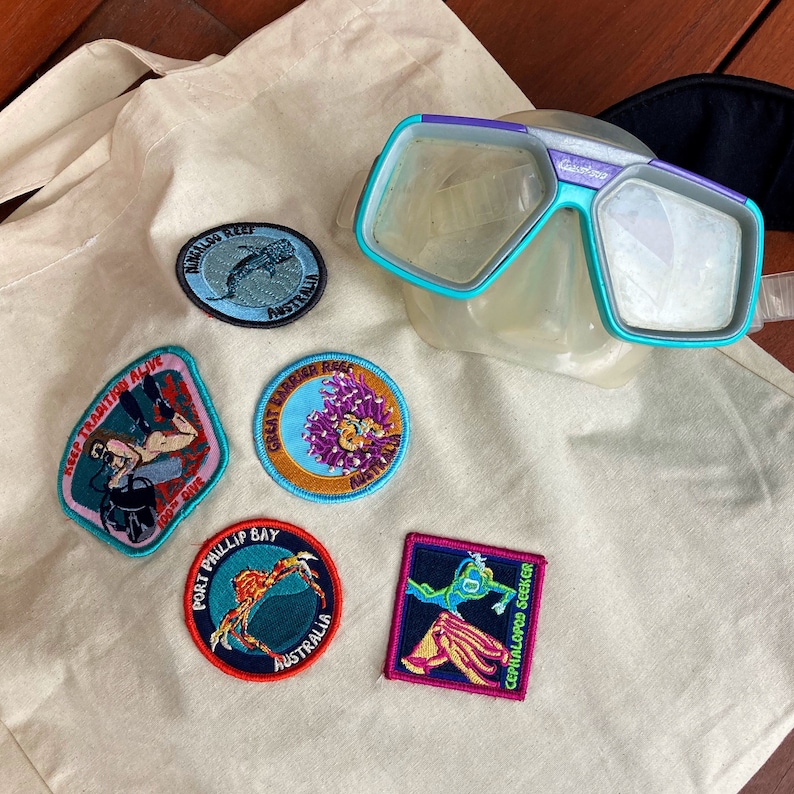 Naked Dive Woman Patch Pin up Scuba Ocean Badge Adventure Tradition Diving Patch 100 Dive ...