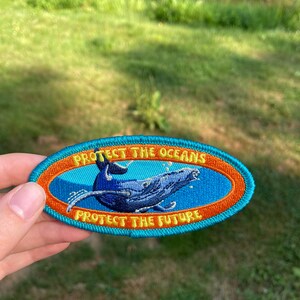 Whale Patch - Protect Our Oceans Marine Conservation Patch. - Etsy