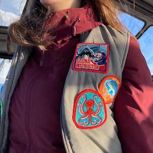 Octopus Patch - Embroidered Art Patch for Marine Biologists and Scuba ...