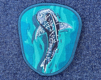 Whale Shark Embroidered Iron-on Patch - Etsy