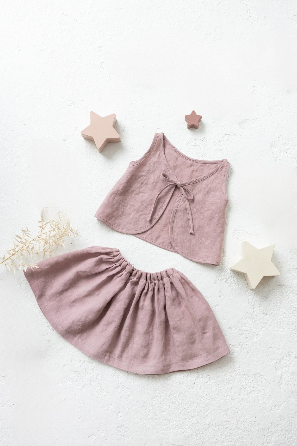 Set of PDF Sewing Patterns GAJA for Tie Back Top and Gathered Skirt for ...