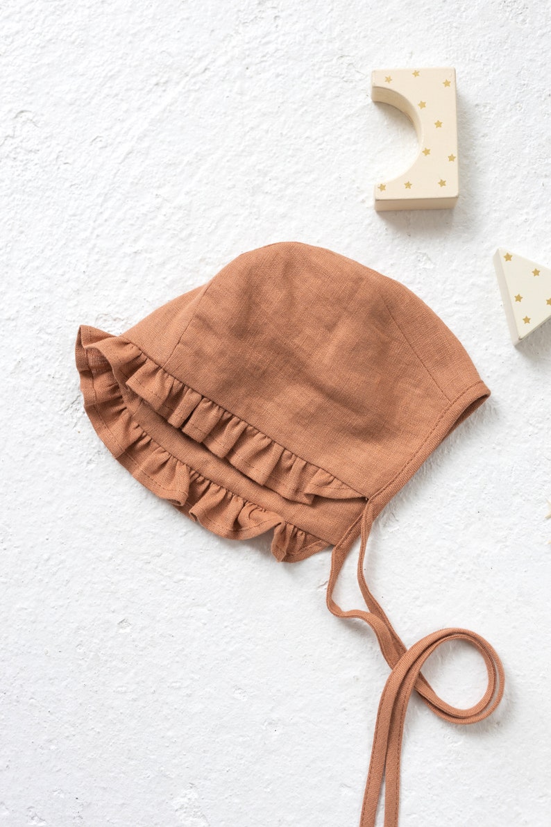 Baby Bonnet Sewing Pattern. Bundle of 3. Ruffled Baby Hat. Brimmed ...