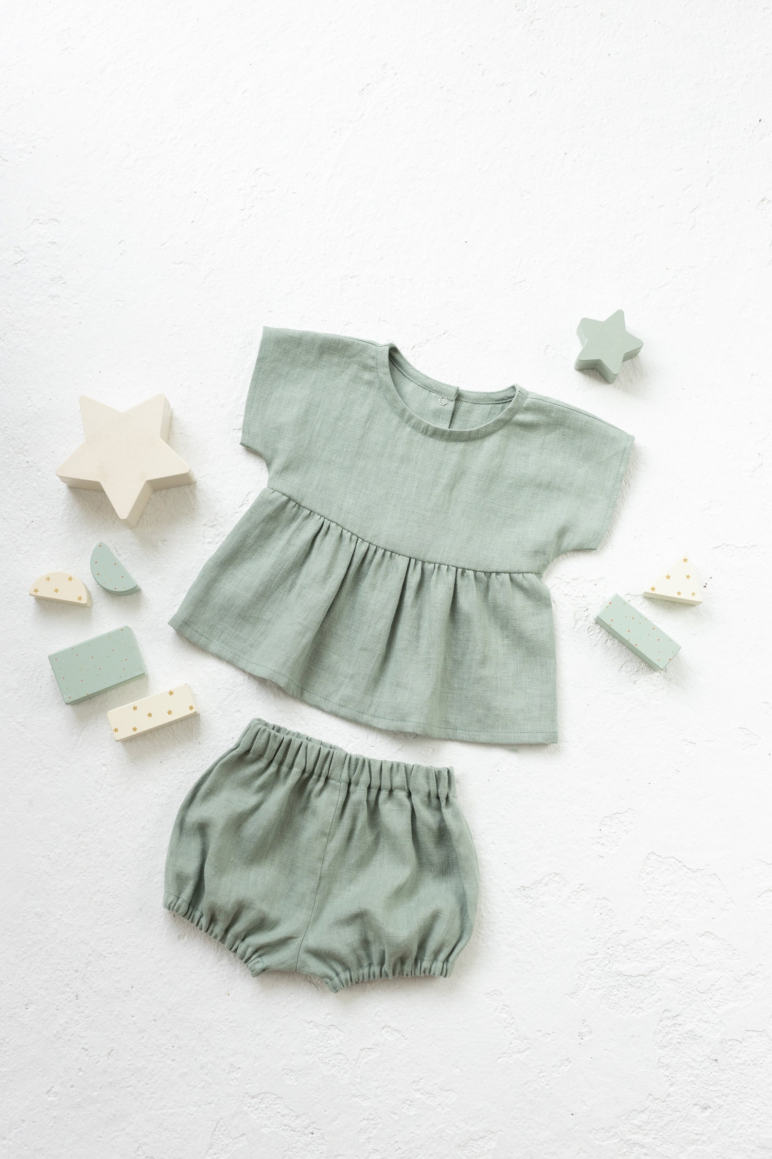 Sewing Pattern of Loose Top With Ruffles for Girl From 1 Month - Etsy