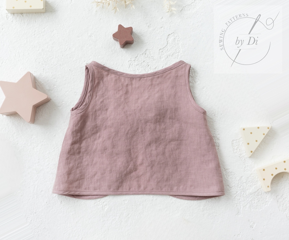 Set of PDF Sewing Patterns for Tie Back Top GAJA and Tiered Skirt MAJA ...
