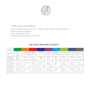 PDF Sewing Pattern for Romper. Boys & Girls Lovely Romper in Sizes From ...