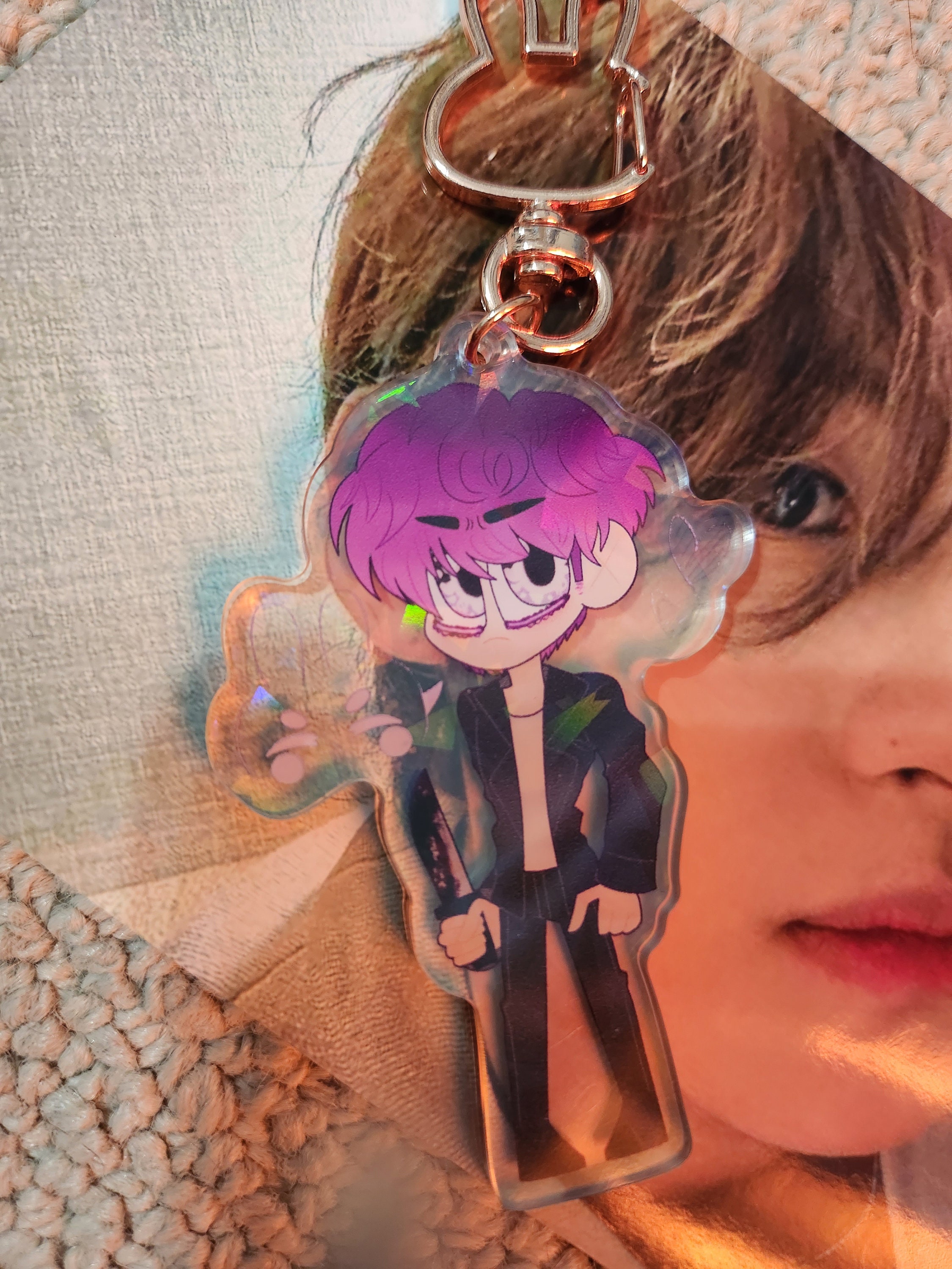 Stabby Lee Know Keychain(stray Kids)-minho-skzoo-kpop-cute-kawaii-skz ...