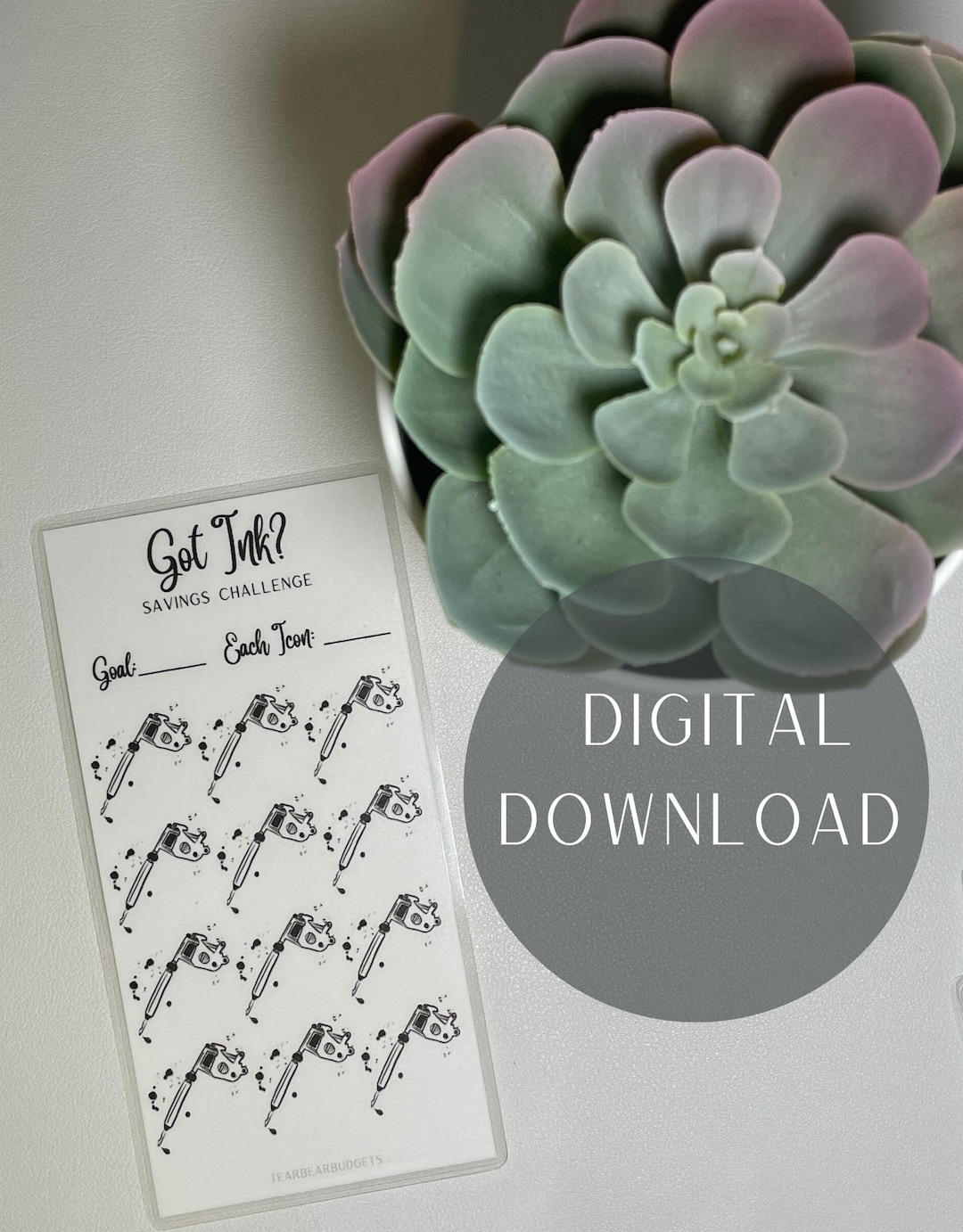 Tattoo | Savings Challenges | Digital Download | Got Ink? - Etsy