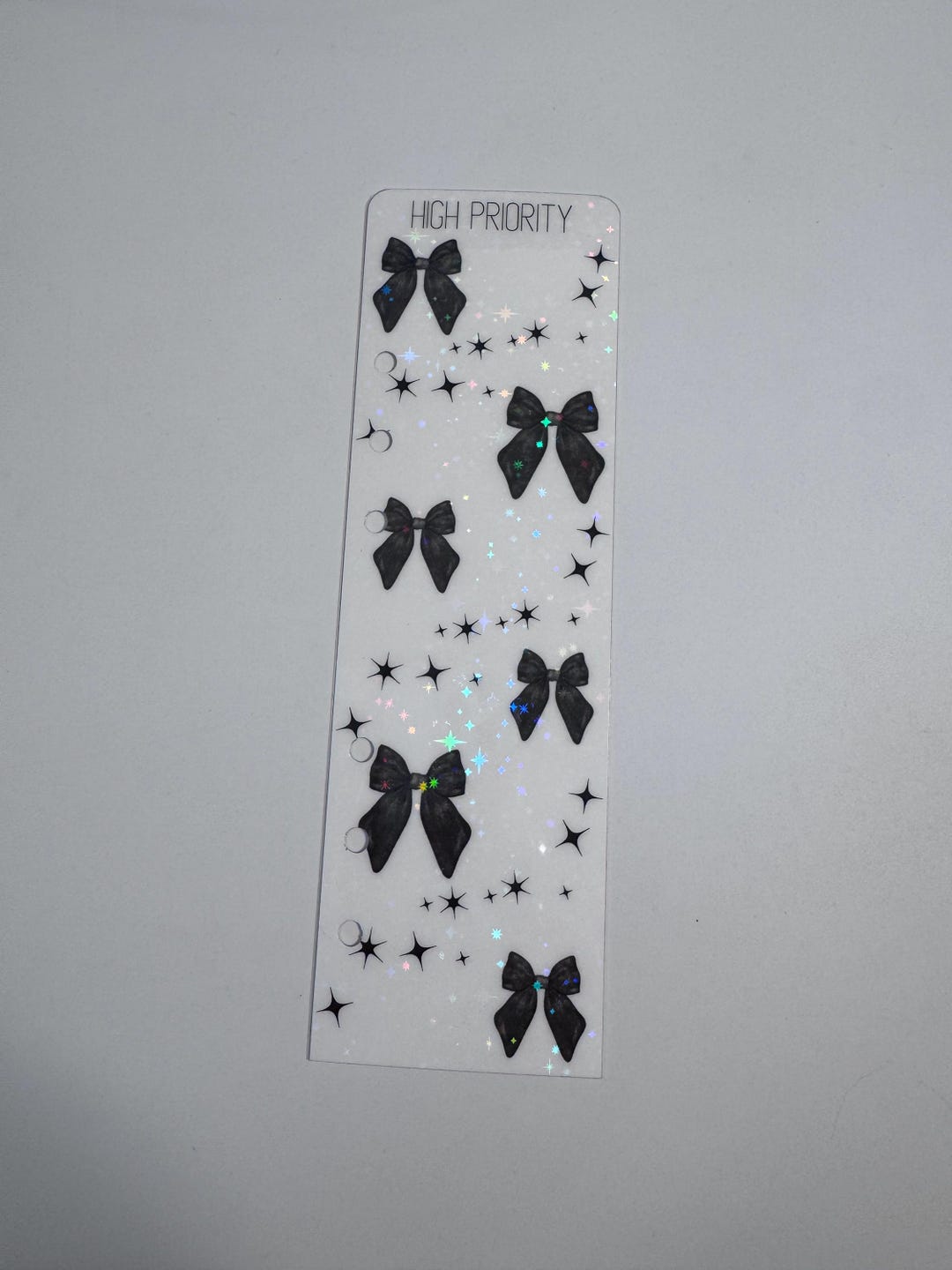 Bows | Bookmark for A6 Binders | Holographic | Laminated - Etsy