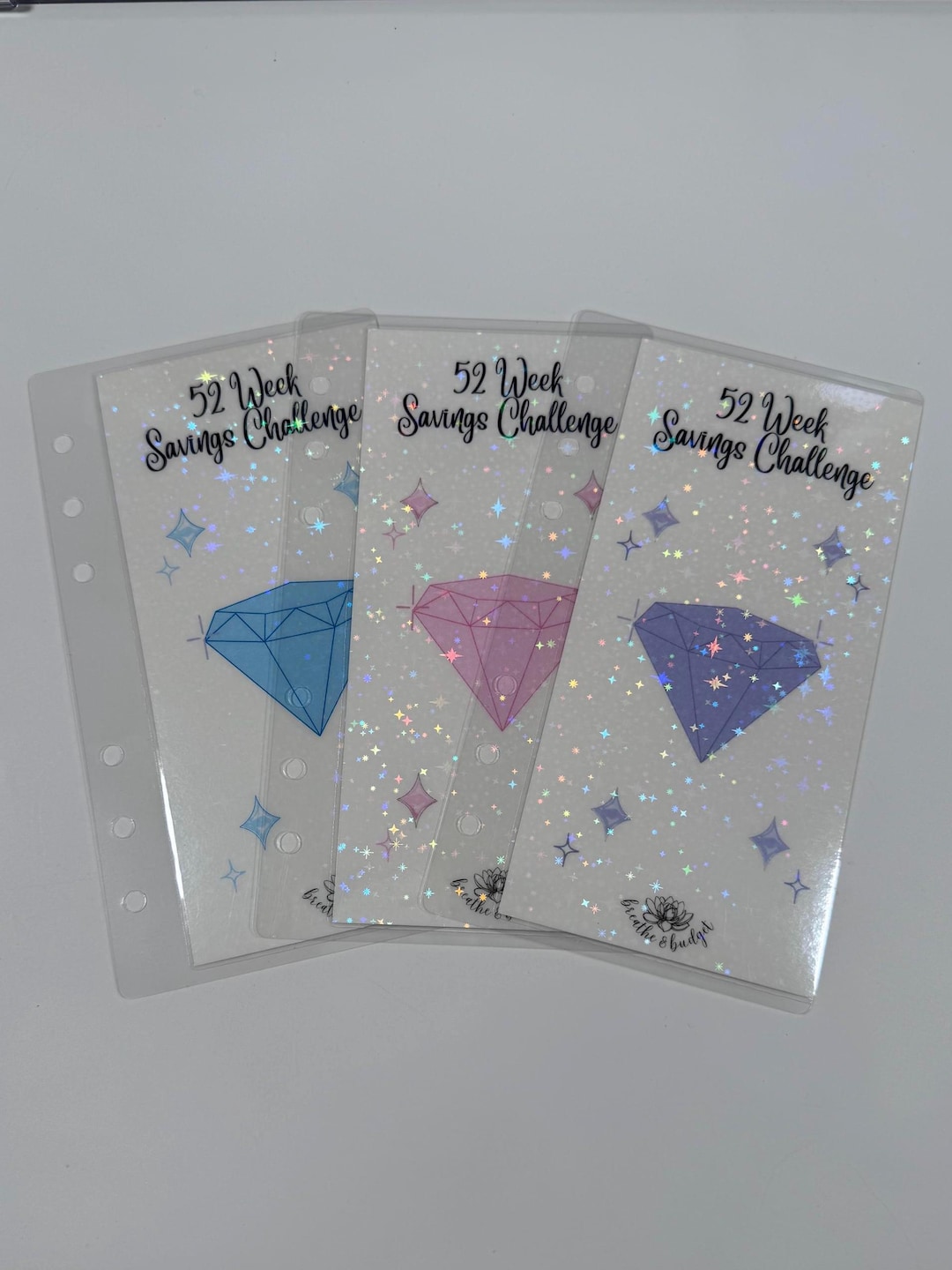 52 Week Savings Challenge | Cash Envelopes | Starlight | Holographic ...