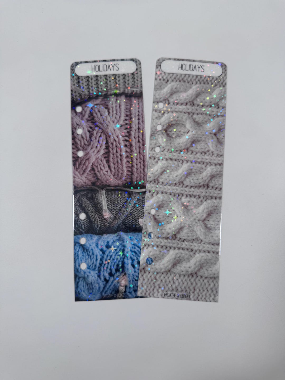 Sweater Weather | Bookmark for A6 Binders | Holographic | Laminated - Etsy