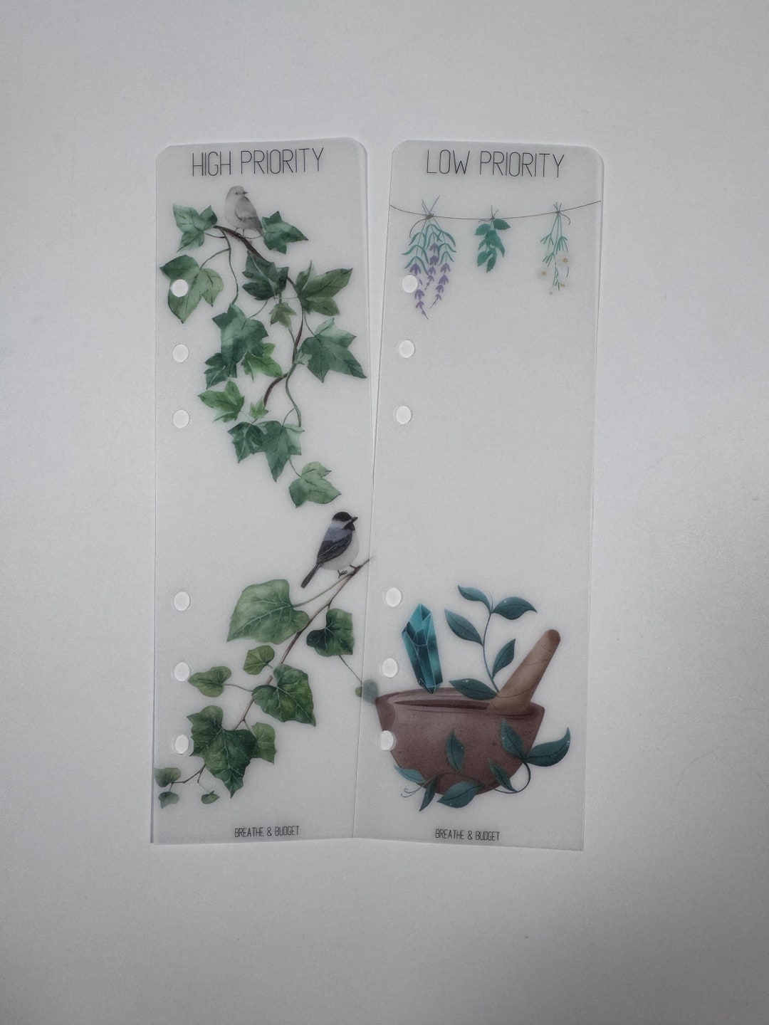 Botany | Bookmark for A6 Binders | Matte | Laminated - Etsy