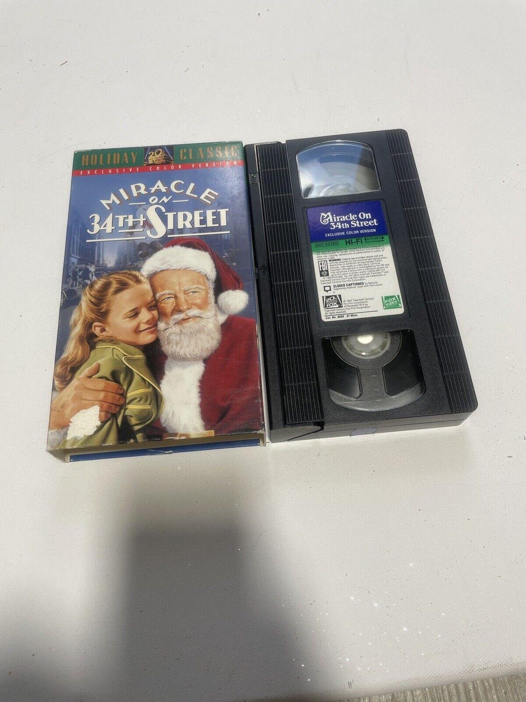 Miracle on 34th Street VHS 20th Century Fox Holiday Classic Color ...