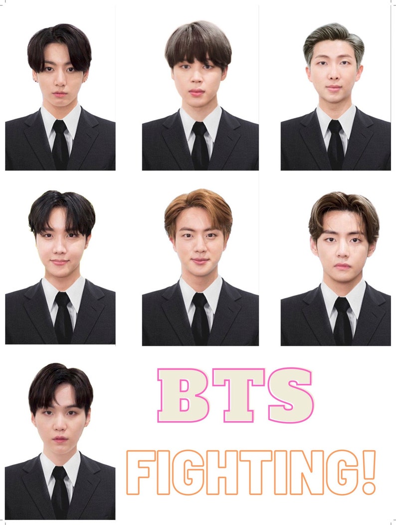 BTS ID Photo - Etsy