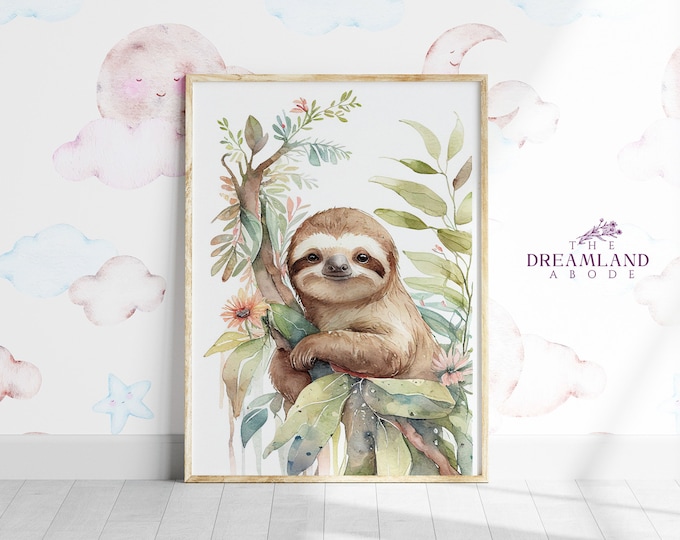 Moth Sloth Signed Print by Zeppelinmoon - Etsy