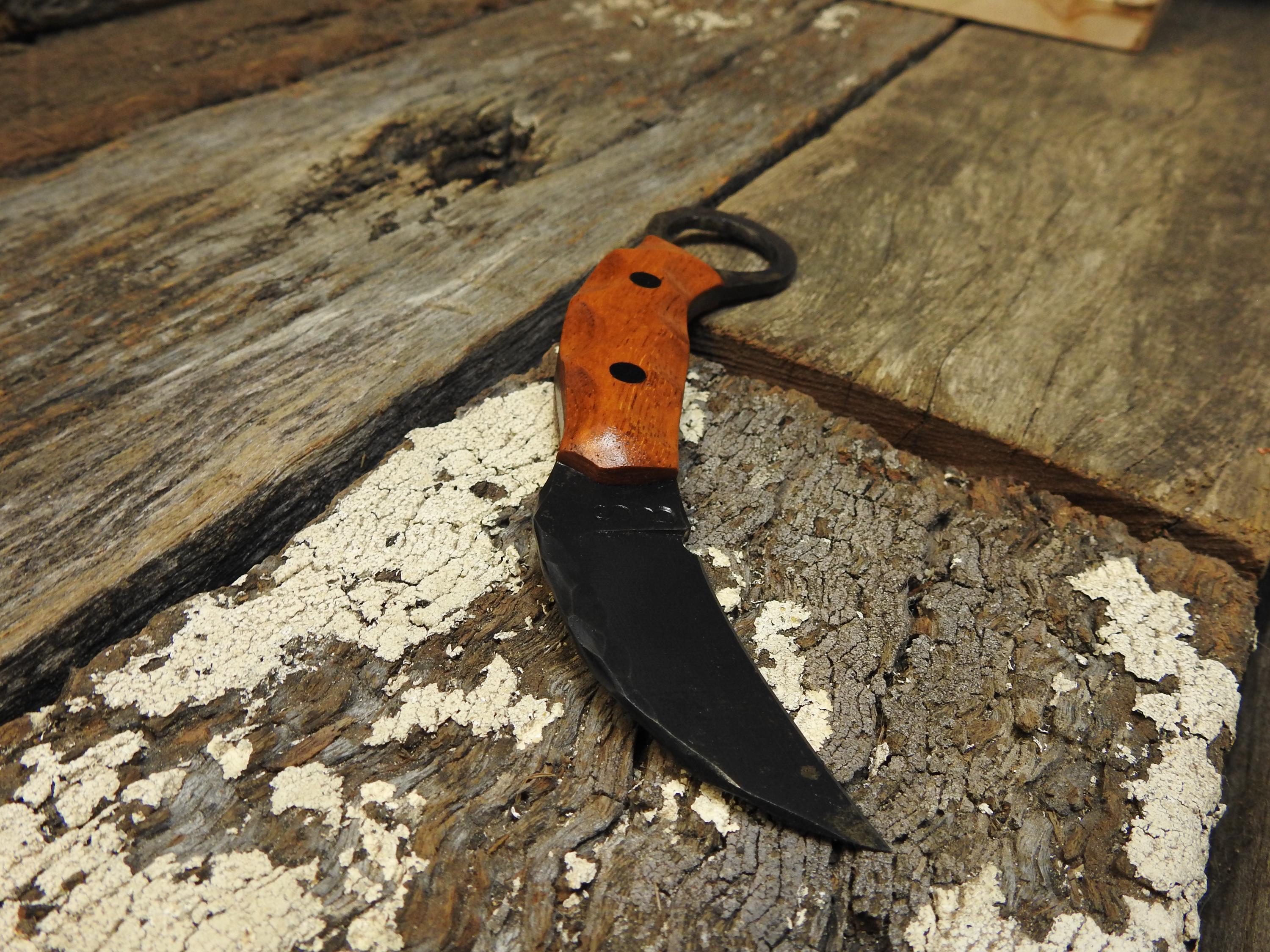 Karambit. Handmade Knife, Rustic Billhook Blade. - Etsy
