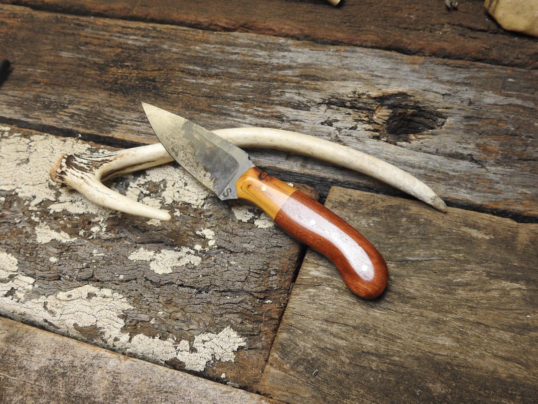 Outdoor Fixed Blade. Rustic EDC Knife. Handmade in Australia. - Etsy