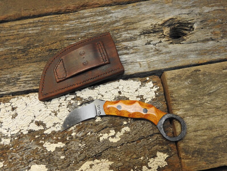 Karambit. Handmade Knife, Rustic Billhook Blade. - Etsy