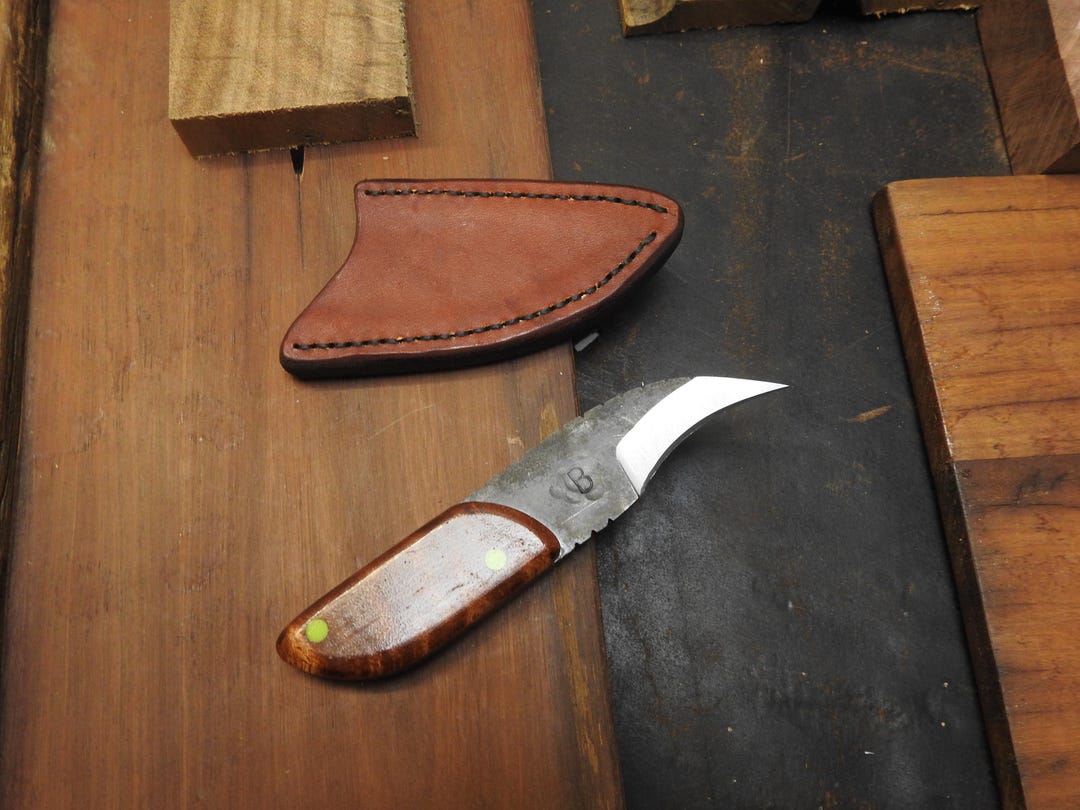 Pocket Claw. Handmade Small Curved Blade. Rustic EDC Knife. - Etsy