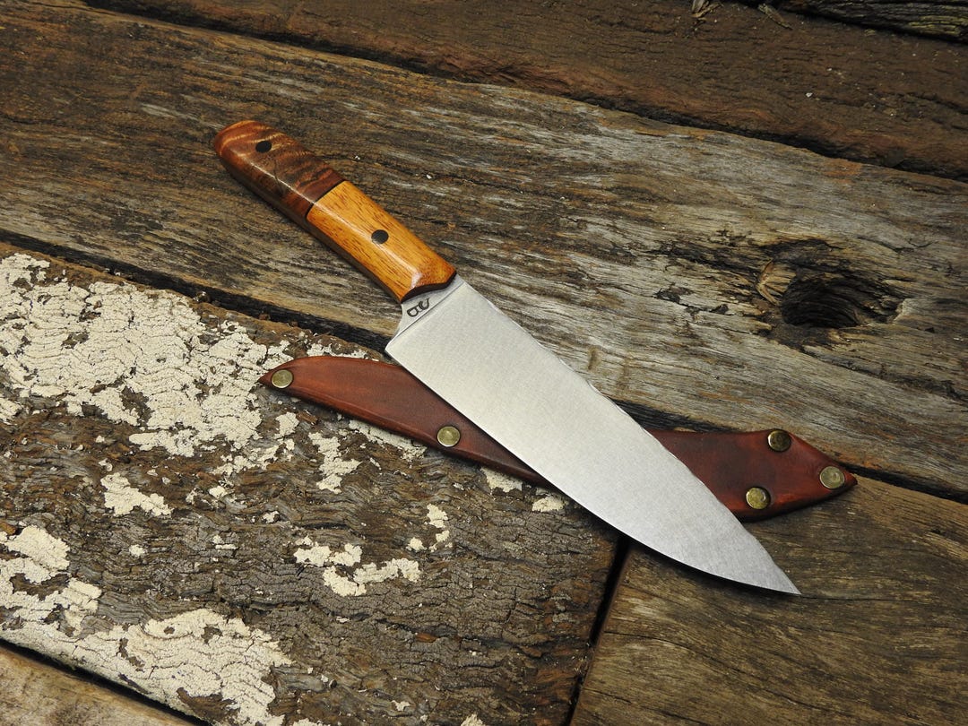 Traditional Chef's Knife. Handmade Rustic Custom Kitchen Knife. - Etsy