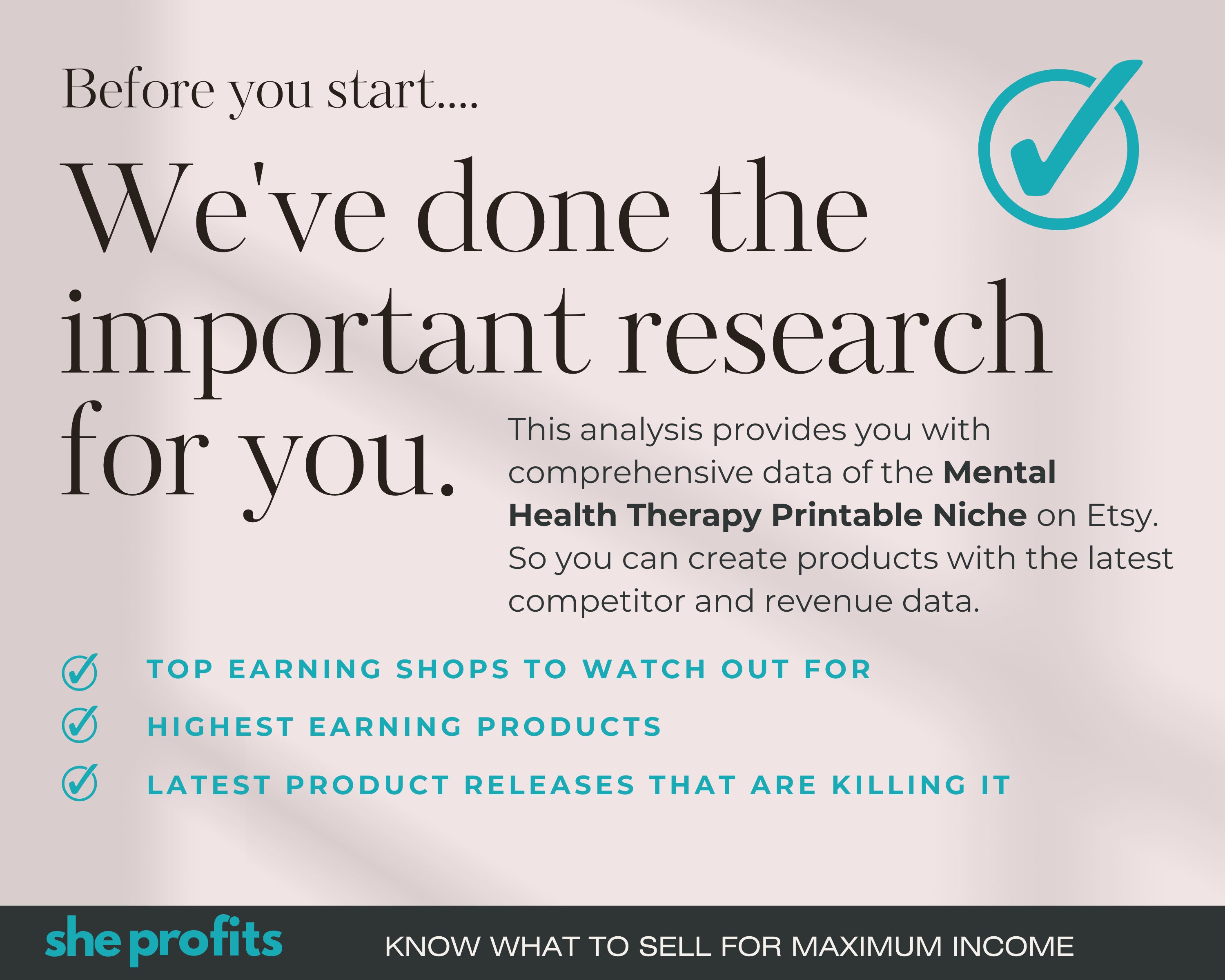 Mental Health Therapy Printable Competitor Research Done for You ...