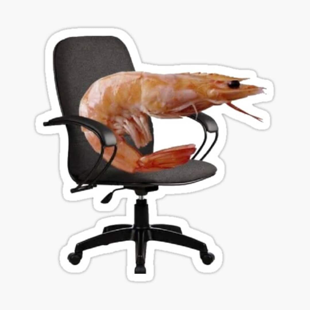 Funny Shrimp Gaming Chair Sticker - Etsy