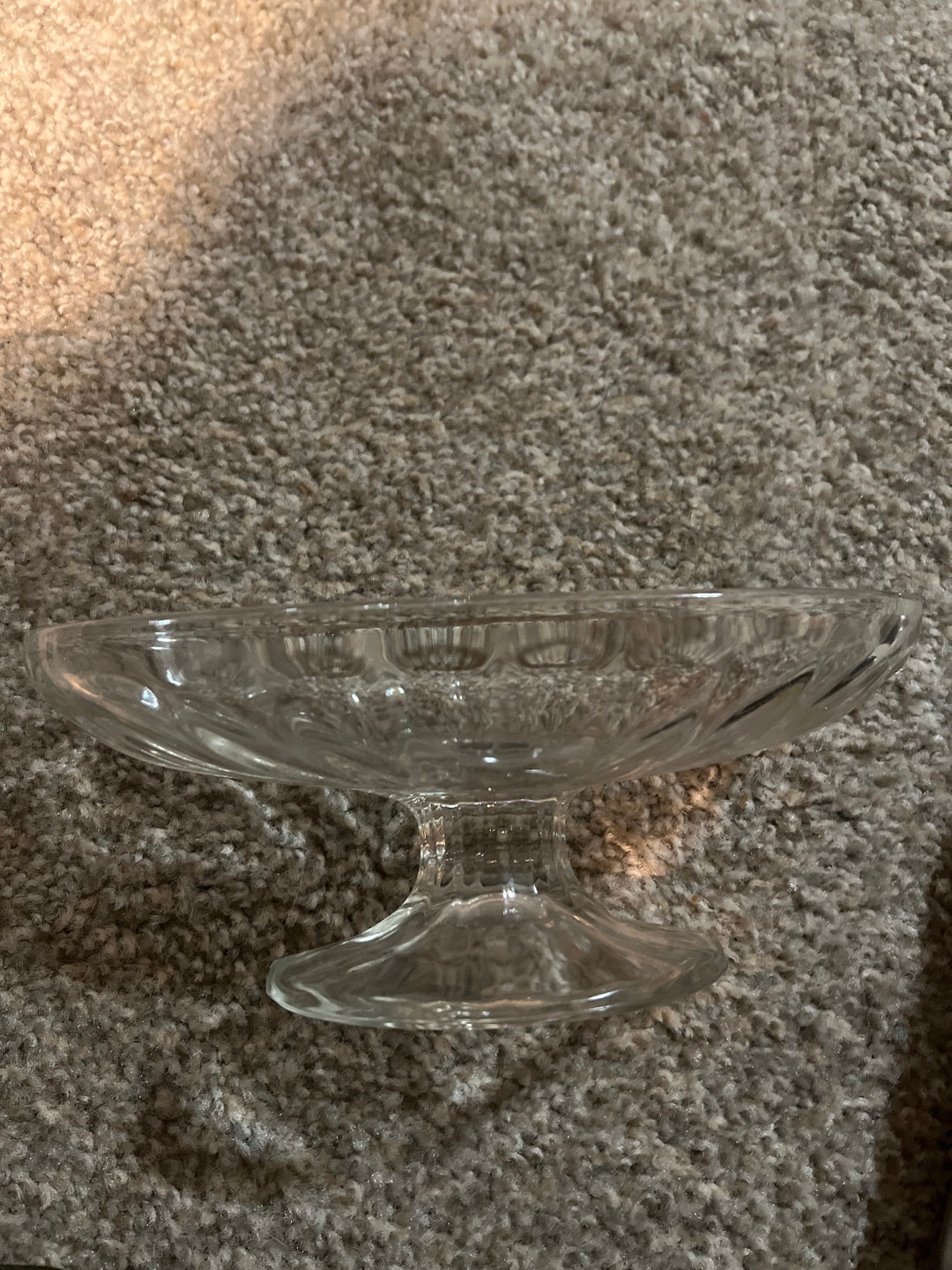 Pressed Glass Footed Banana Split Dish - Etsy