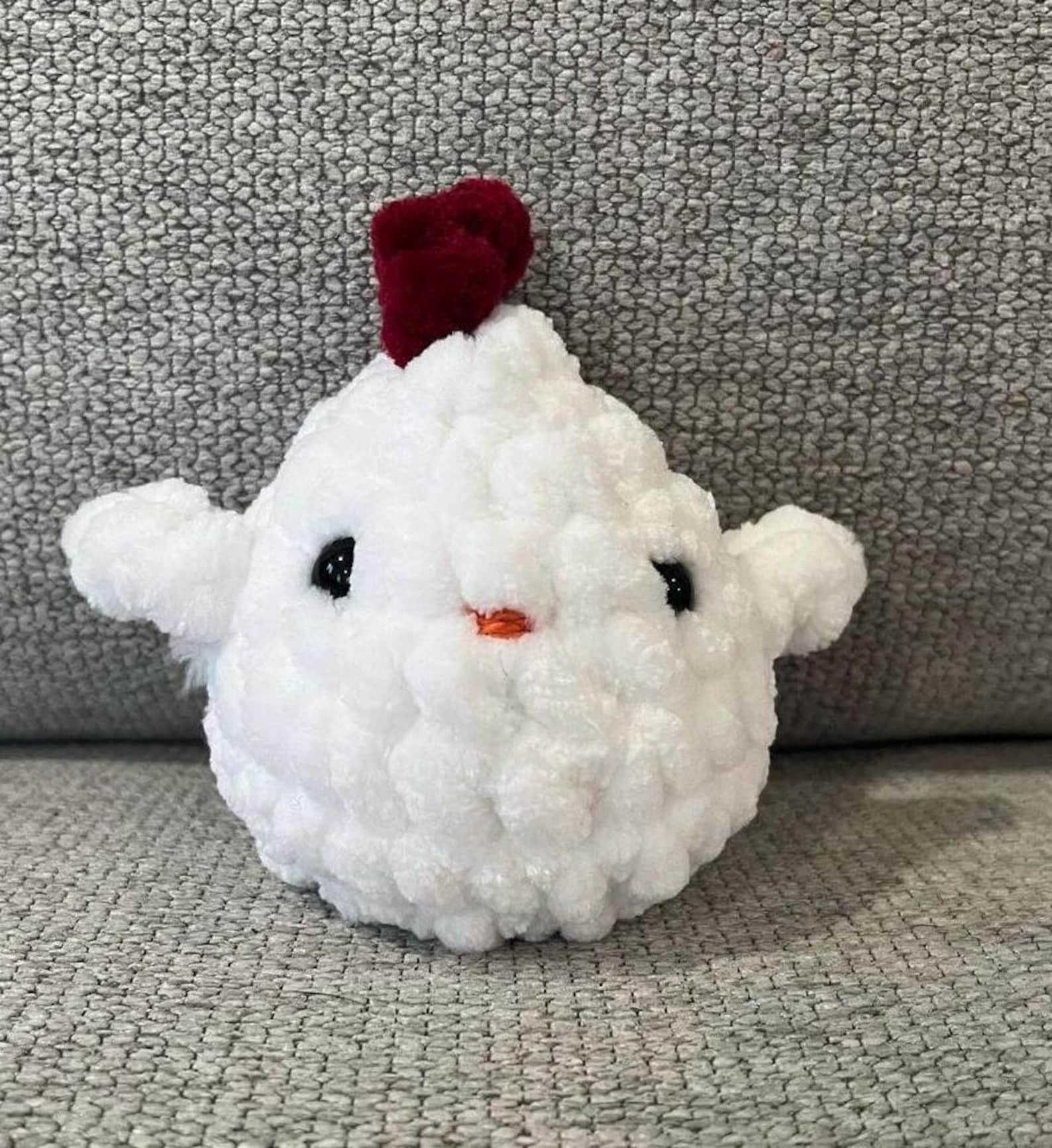 Crochet Chicken Plushy - Etsy
