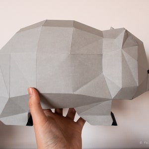 Cute Wombat and Cube Poop Papercraft Template, DIY Australian Animal ...