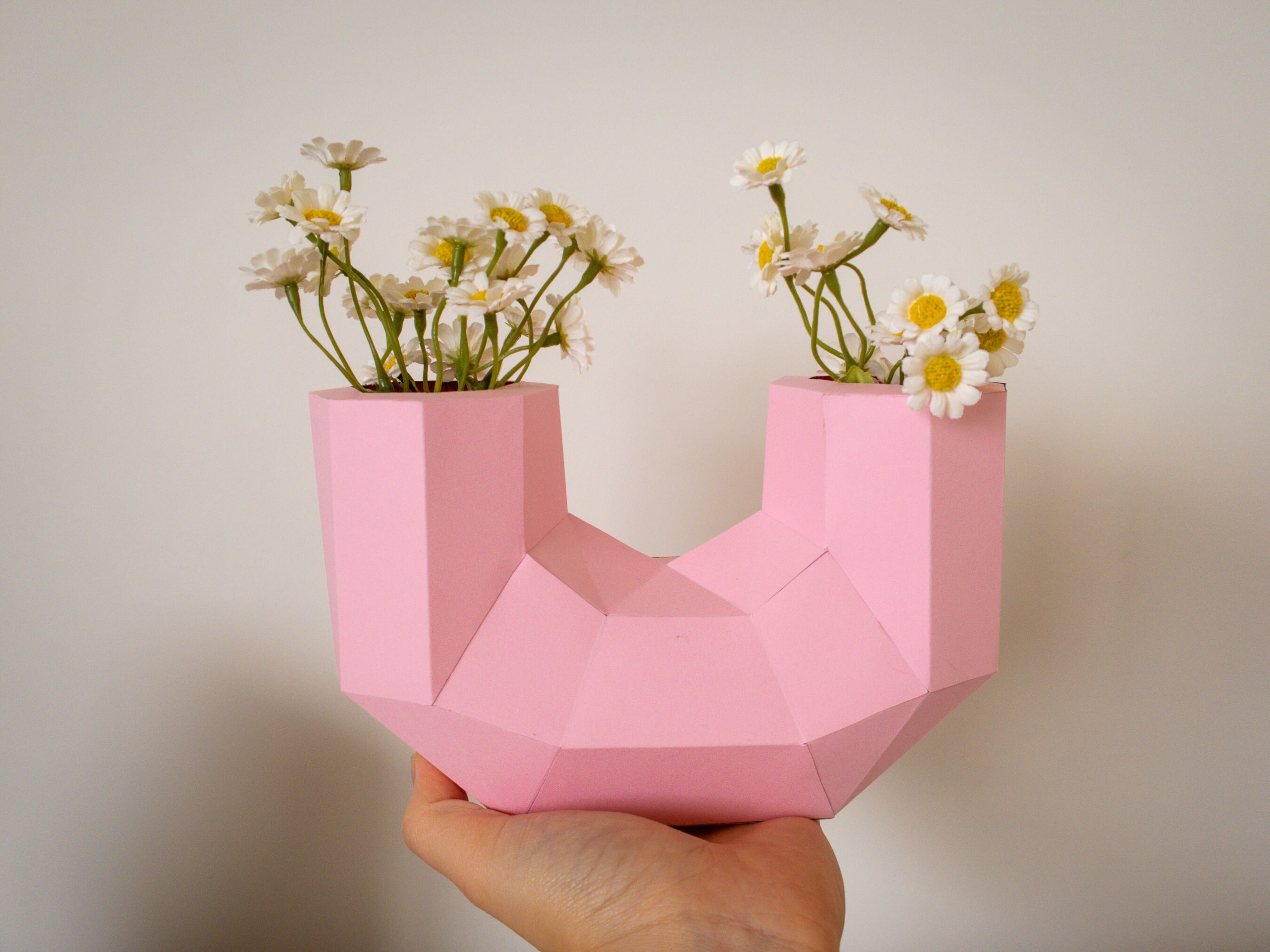 Double Opening Vase Papercraft Set, DIY Flower Vase 3D Puzzle, Stunning ...