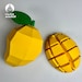 Adorable 3D Mango Set, Papercraft Template, DIY Fruit Origami, Digital ...