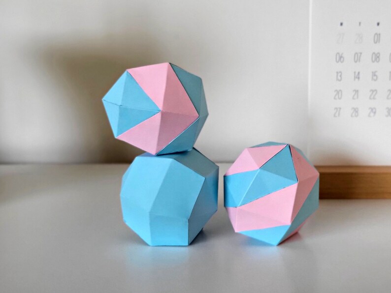 DIY Easter Egg Trio Papercraft Template Create Your Own - Etsy