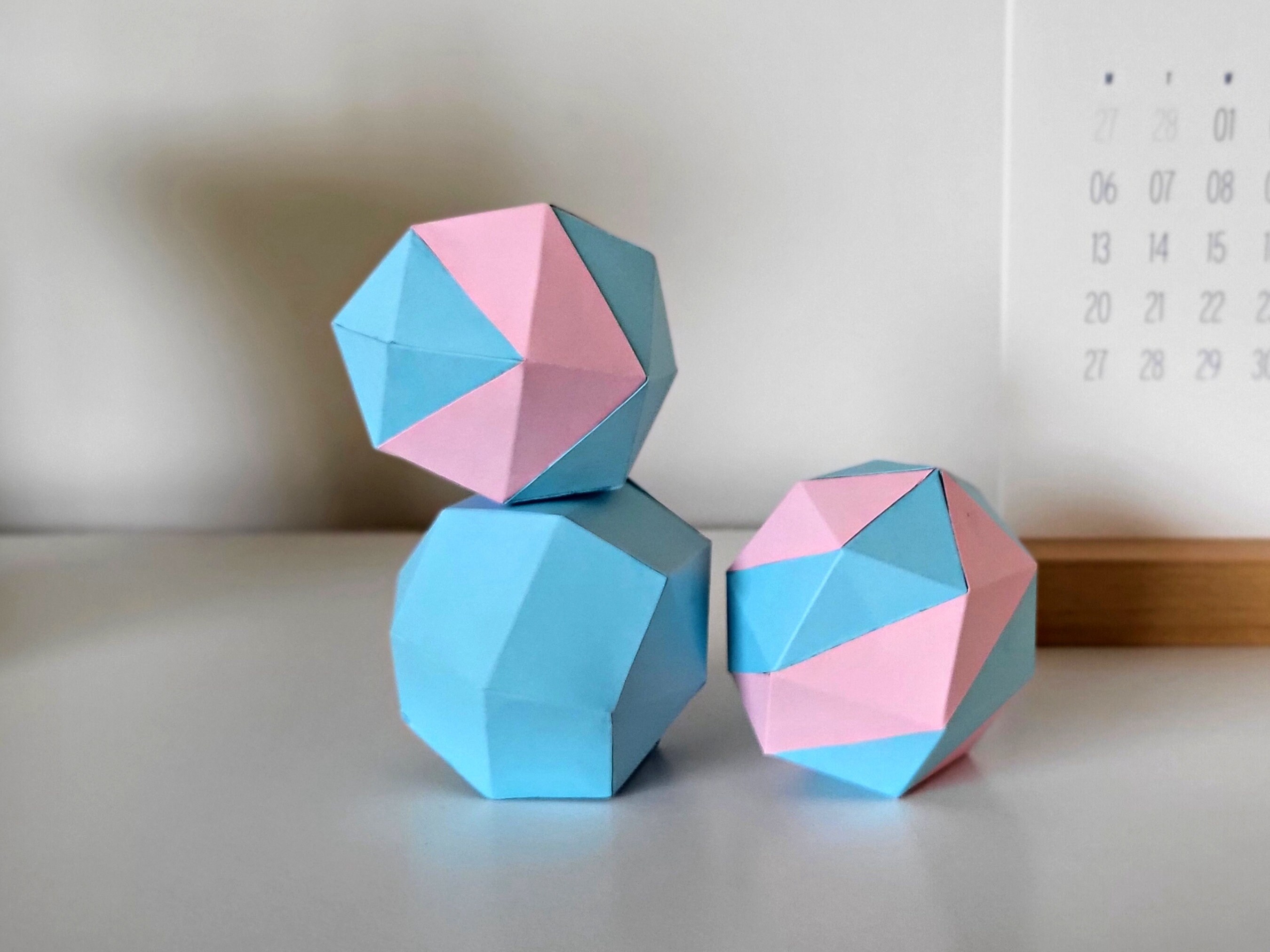 DIY Easter Egg Trio Papercraft Template, Create Your Own Easter Egg ...
