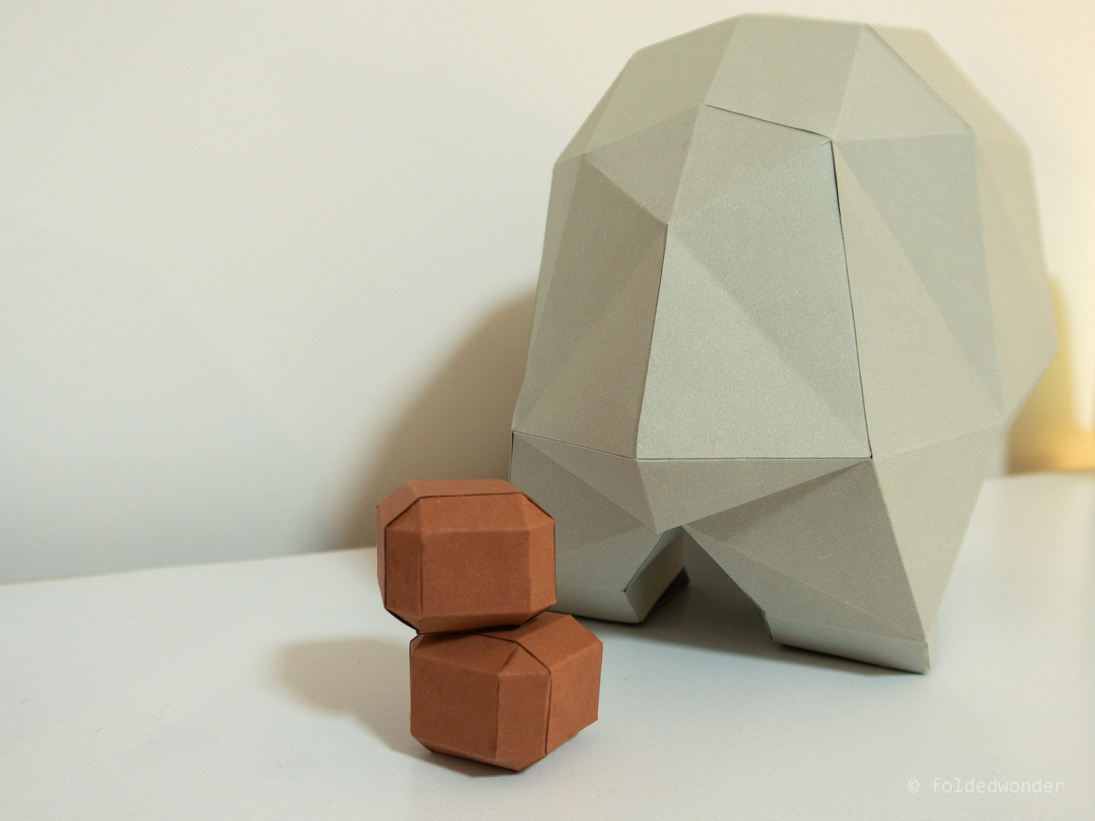 Cute Wombat and Cube Poop Papercraft Template, DIY Australian Animal ...