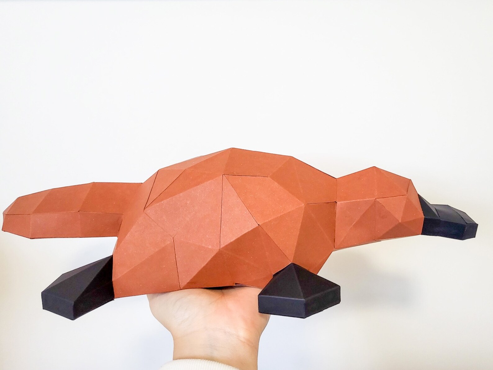 Platypus 3d Model Papercraft Template, Cute Australian Animal Origami ...