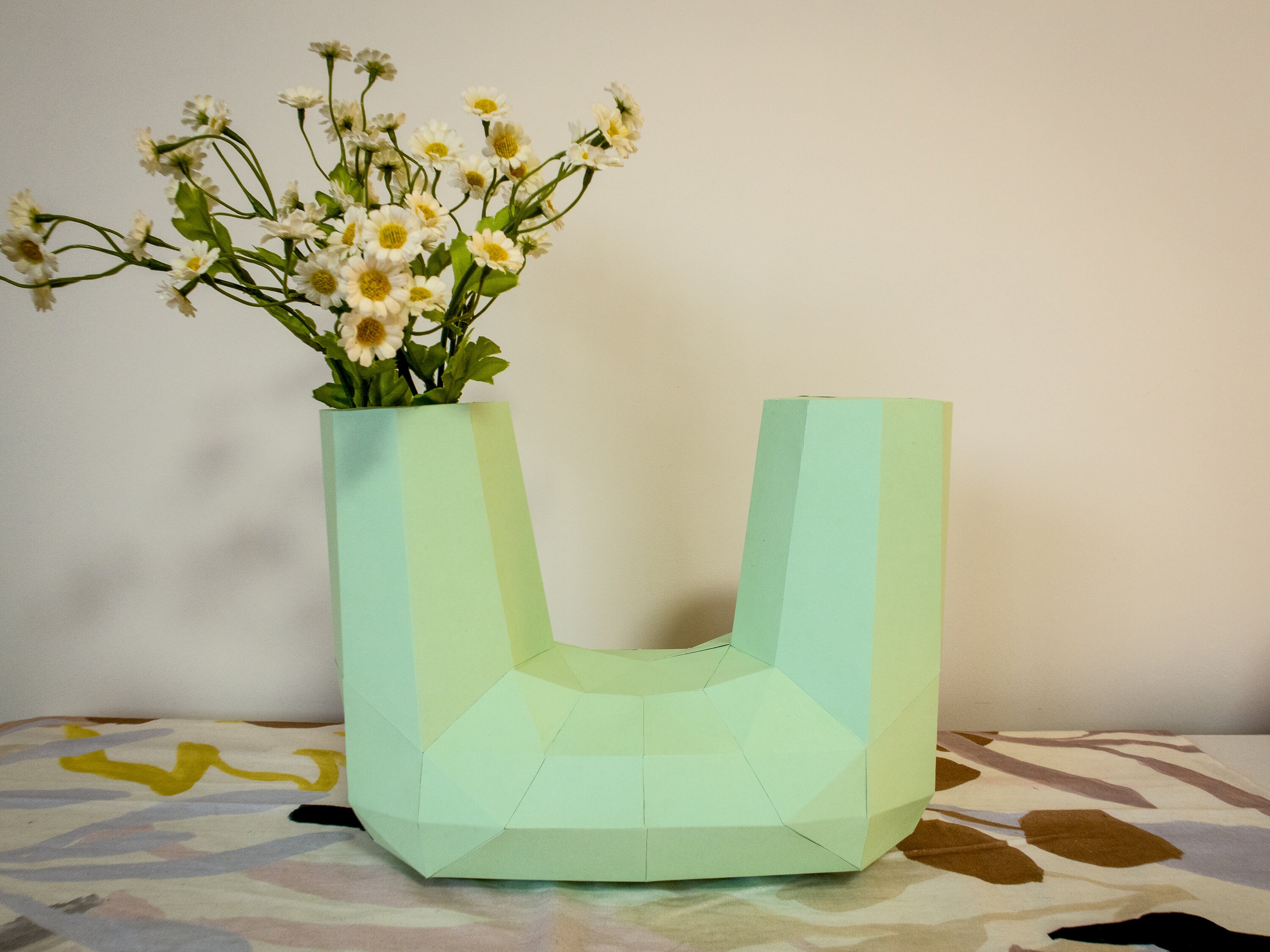 Double Opening Vase Papercraft Set, DIY Flower Vase 3D Puzzle, Stunning ...